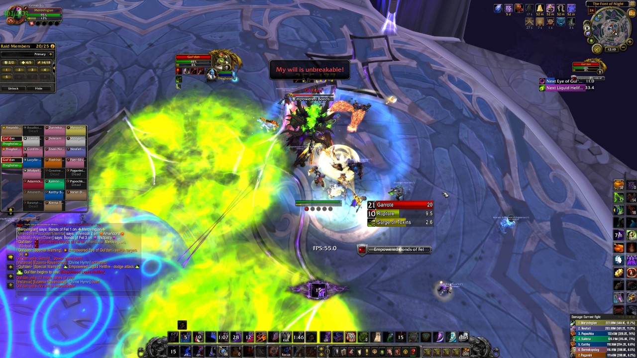 Betrayer's Rise Nighthold LFR WoW Legion i3 6100 GTX 1070 - YouTube