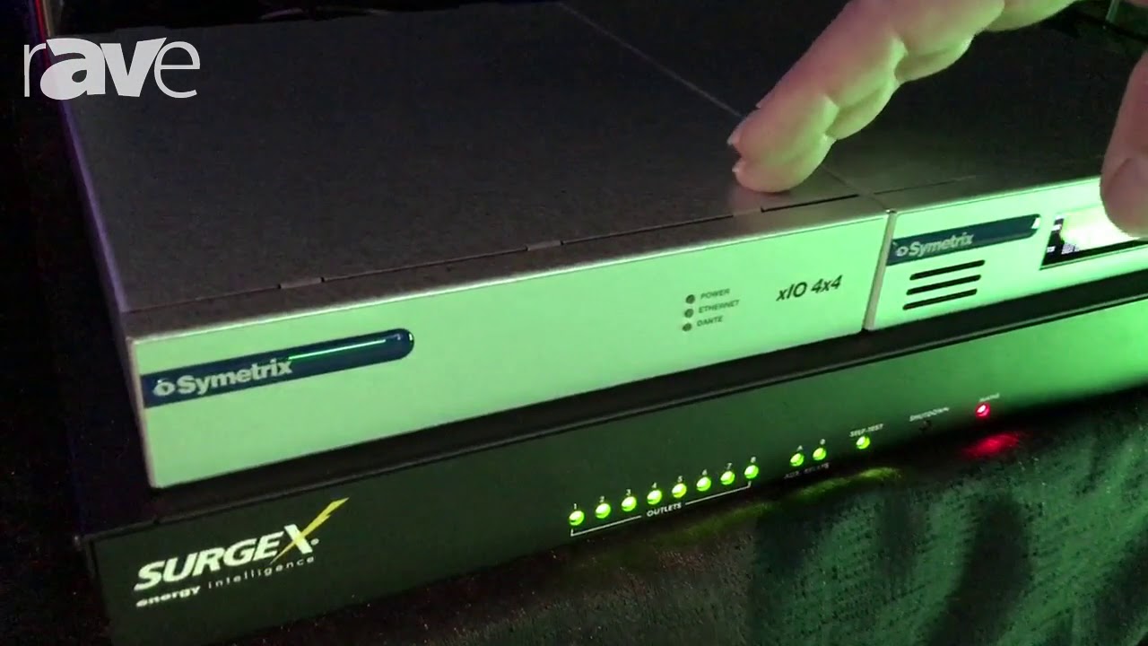 NYDSW 2017: Symetrix Shows Dante DSP Prism 4x4 with PoE+ Device - YouTube