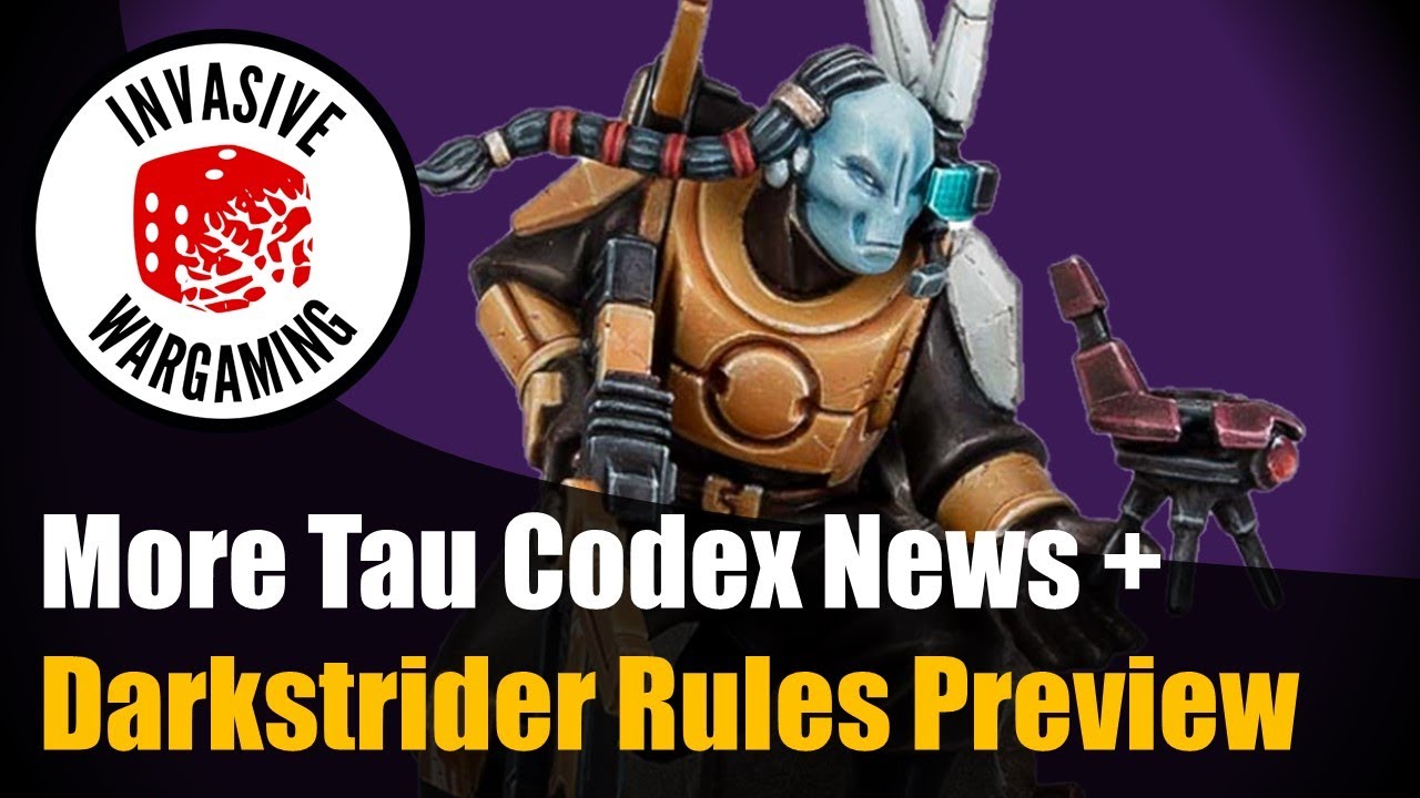 Darkstrider Rules and New Tau Codex Preview | Warhammer 40k - YouTube