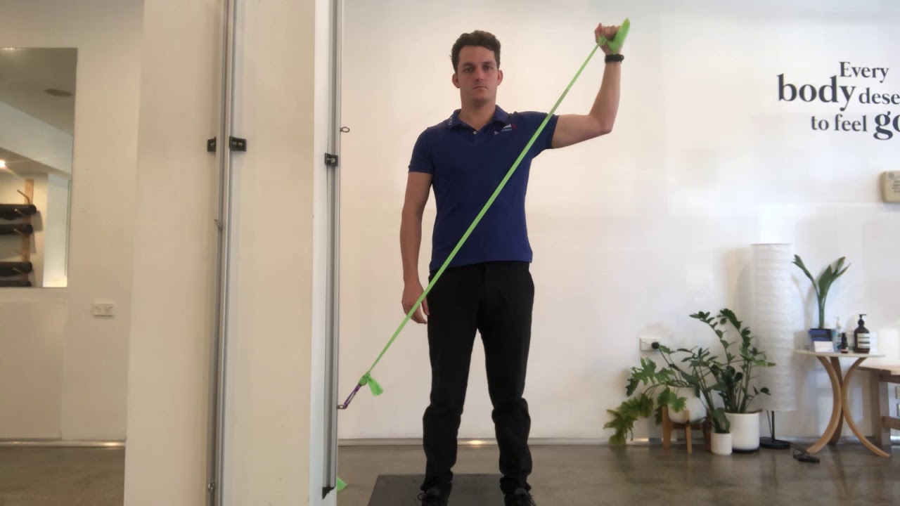 Shoulder external rotation/abduction - YouTube