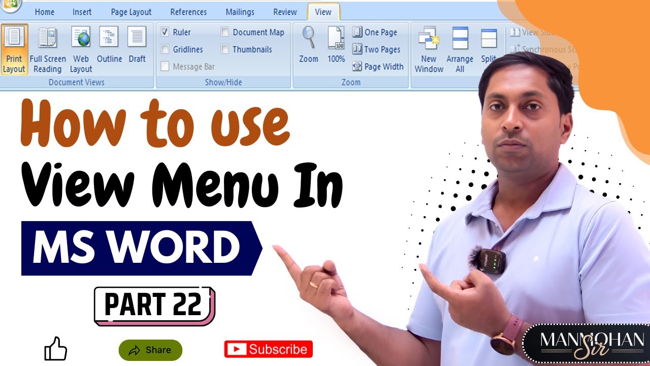 how to use the View Tab in MS Word | Complete Guide for Beginners (Part ...