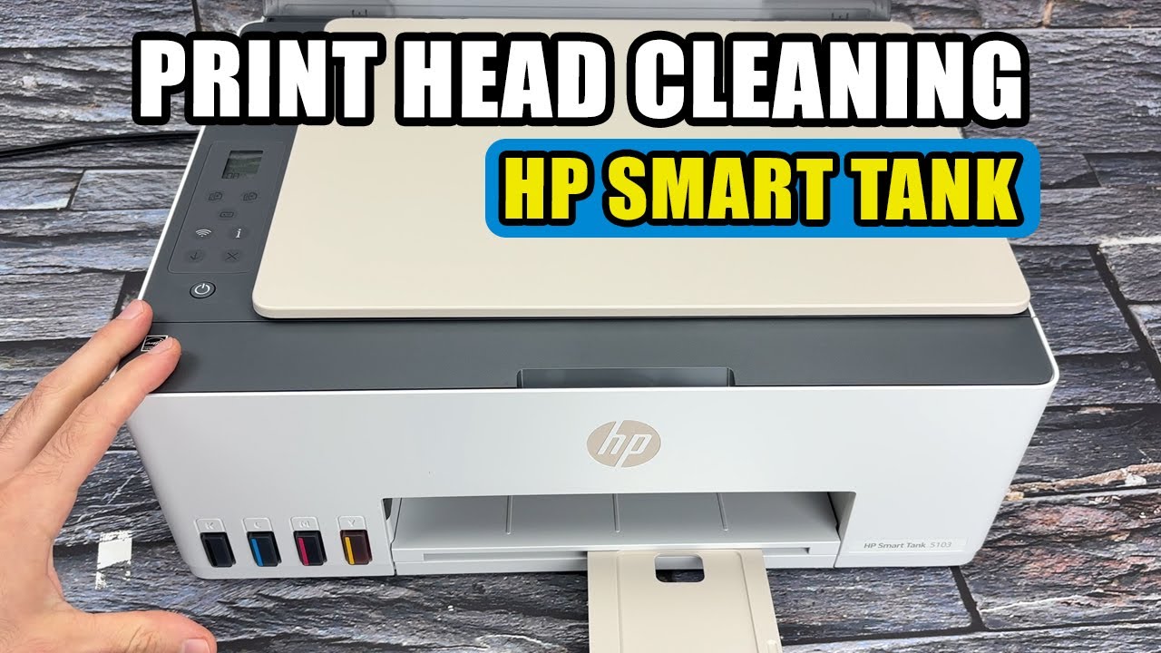 HP Smart Tank : How to Clean The Print Heads - YouTube