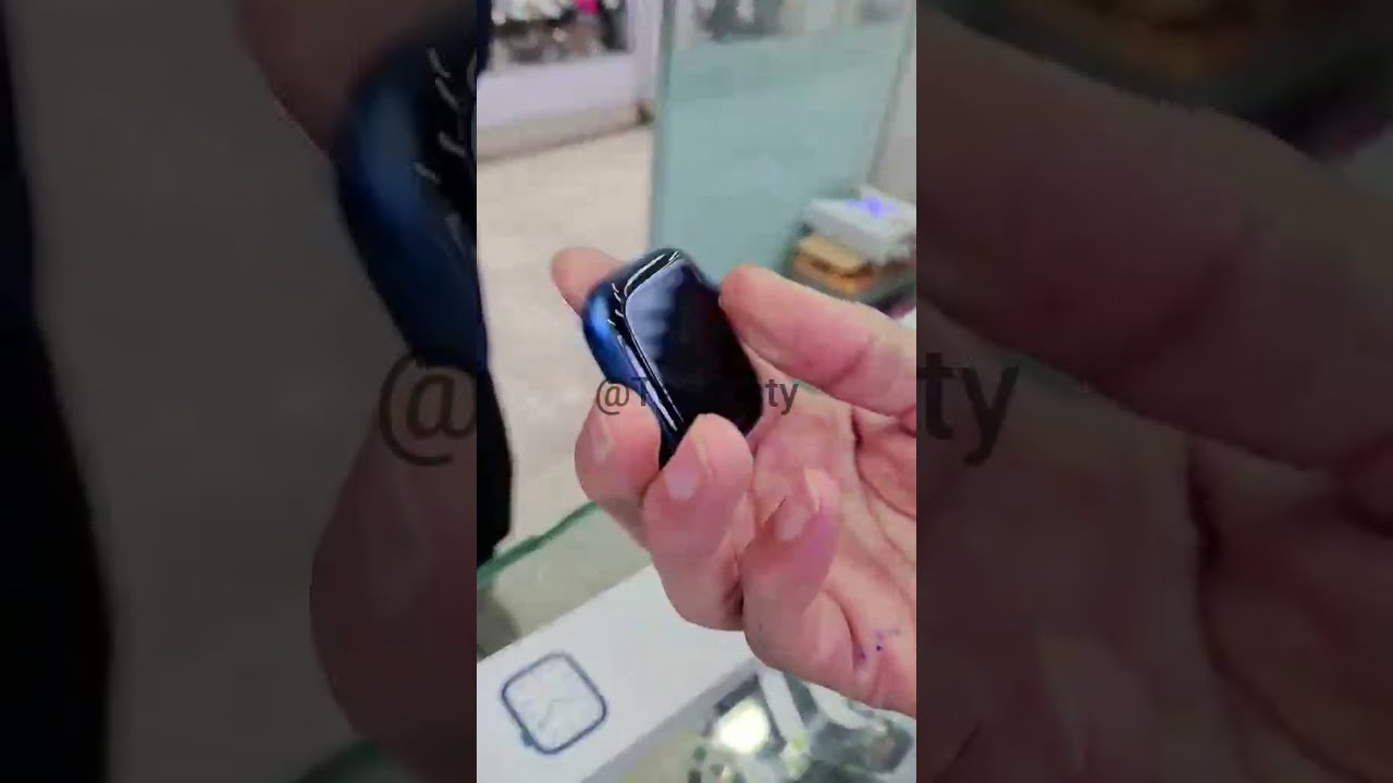 Apple iWatch 7 Series Blue Colour Unboxing - YouTube