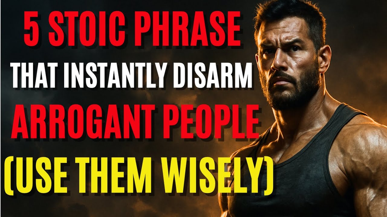 5 Stoic Phrases That Instantly Disarm Arrogant People - YouTube