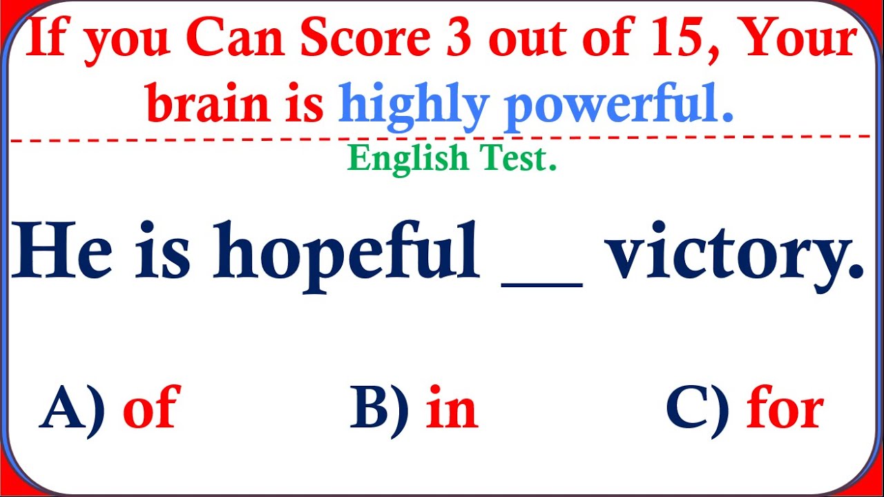 If you Can Score 3 out of 15, your brain is highly powerful #quiz - YouTube