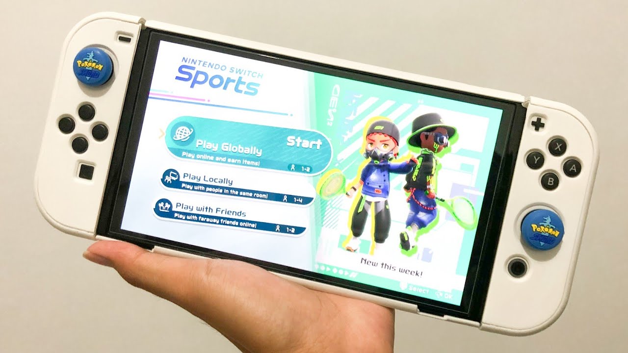 Nintendo Switch Sports Badminton on Nintendo Switch Oled #2 - YouTube