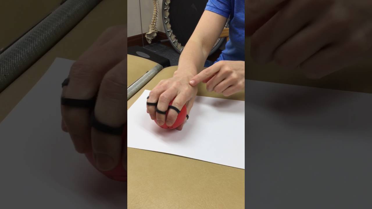 Hand Strengthening - Elastic Band Extension - YouTube