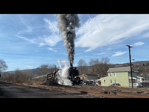 Western Maryland Scenic C&O H-6 #1309 Steam Train Debut On The Polar ...