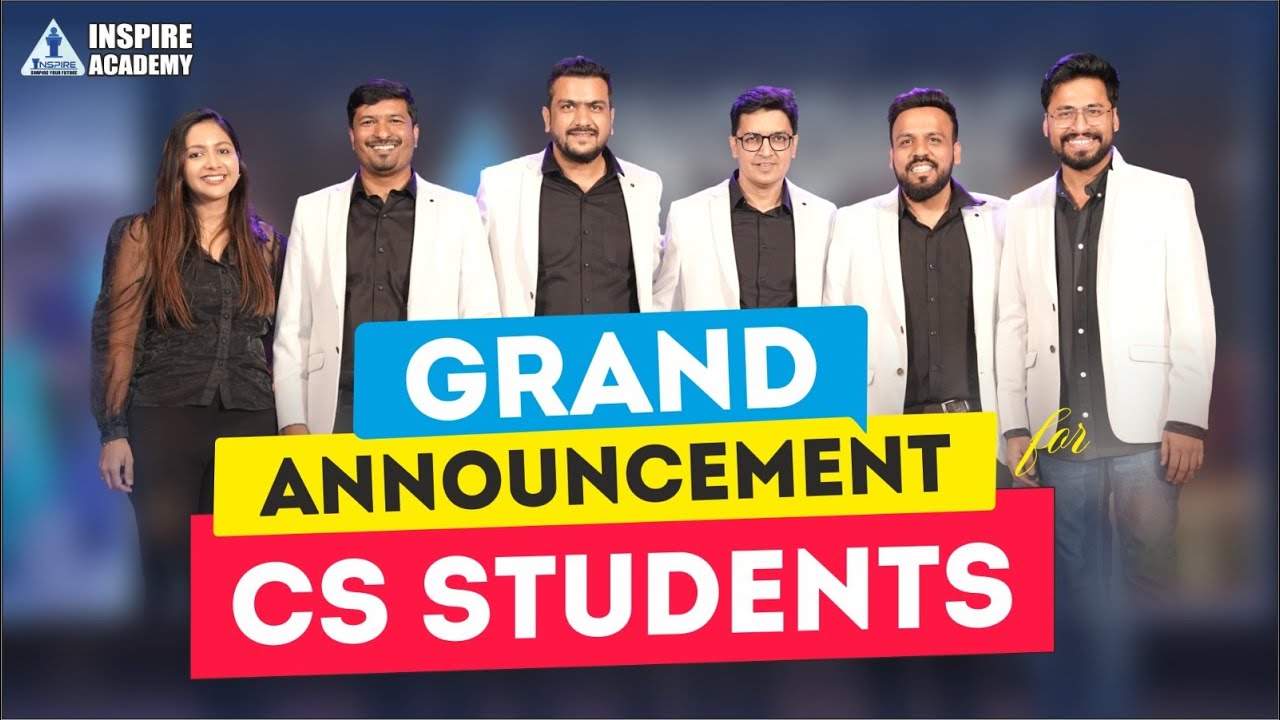 GRAND ANNOUNCEMENT FOR CS STUDENT | BY TEAM INSPIRE - YouTube