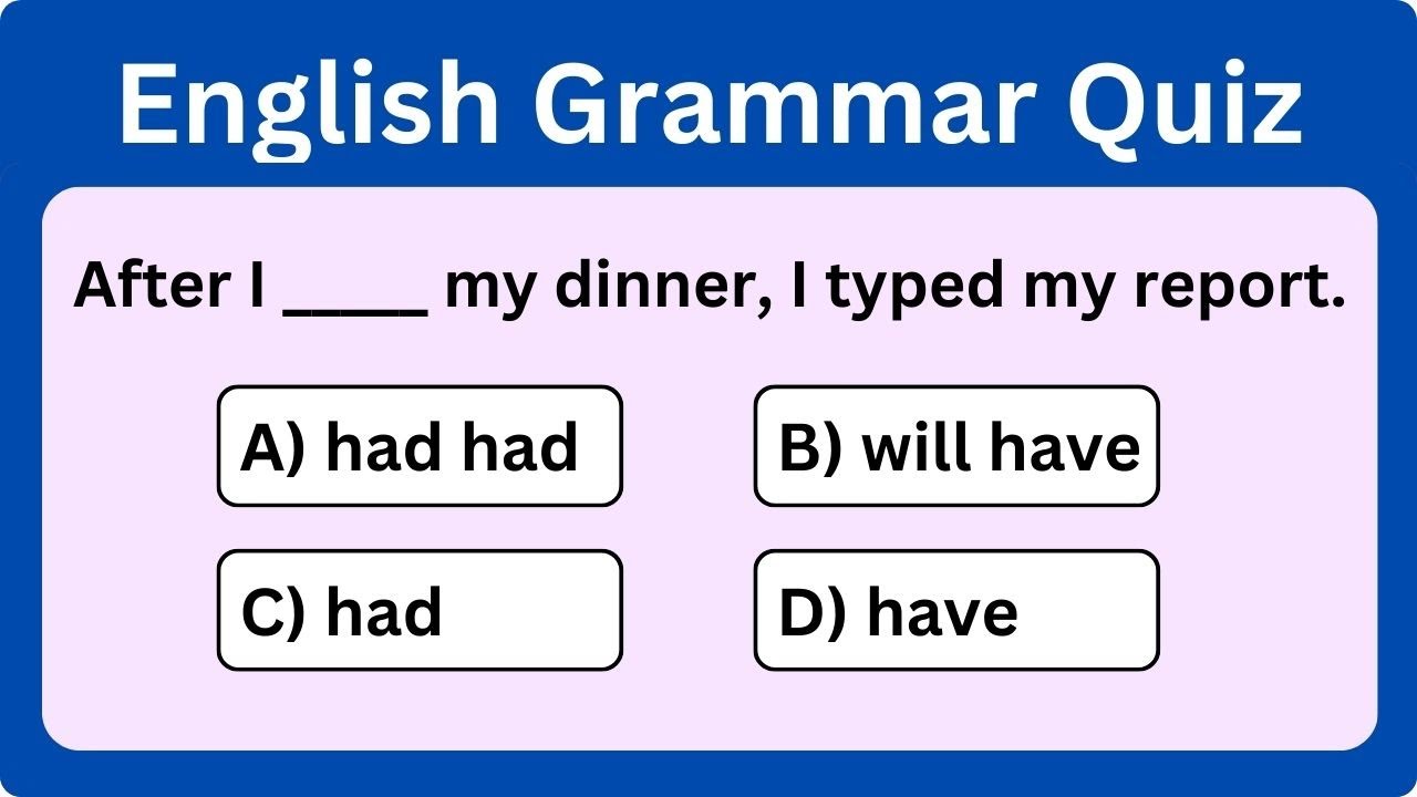 Ultimate English Grammar Quiz | English Grammar Questions And Answers ...