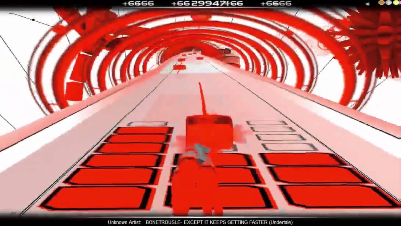 Bonetrousle: Except It Keeps Getting Faster | Audiosurf Gameplay - YouTube