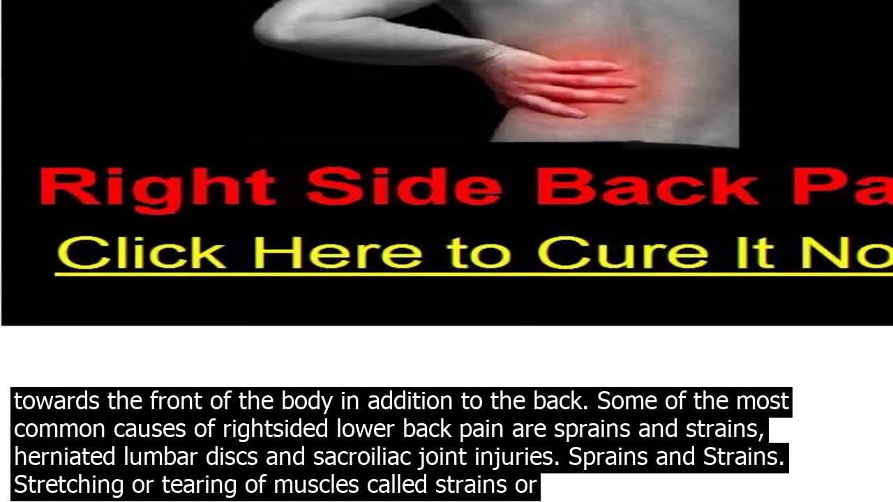 Back pain right side appendicitis can cause severe pain on the right ...