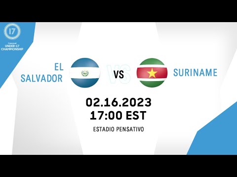 Concacaf Under-17 Championship 2023 | El Salvador vs Suriname - YouTube