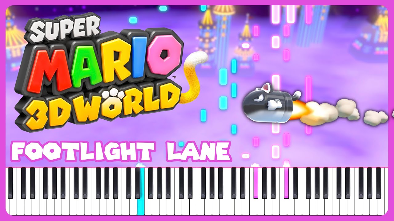 Footlight Lane (Album Ver.) ~ Super Mario 3D World | Piano Cover ...