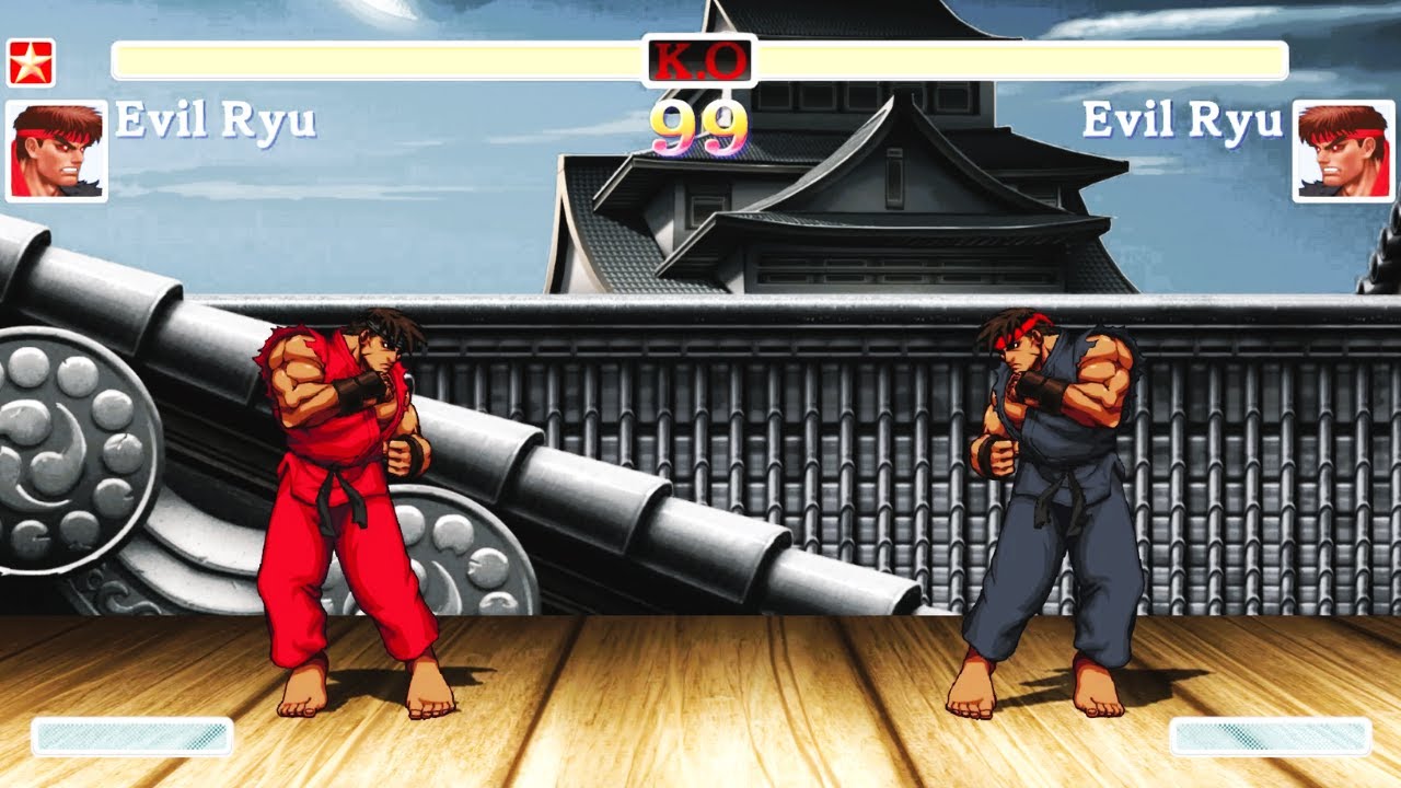 Evil Ryu vs Evil Ryu (Hardest) Street Fighter 2: - YouTube