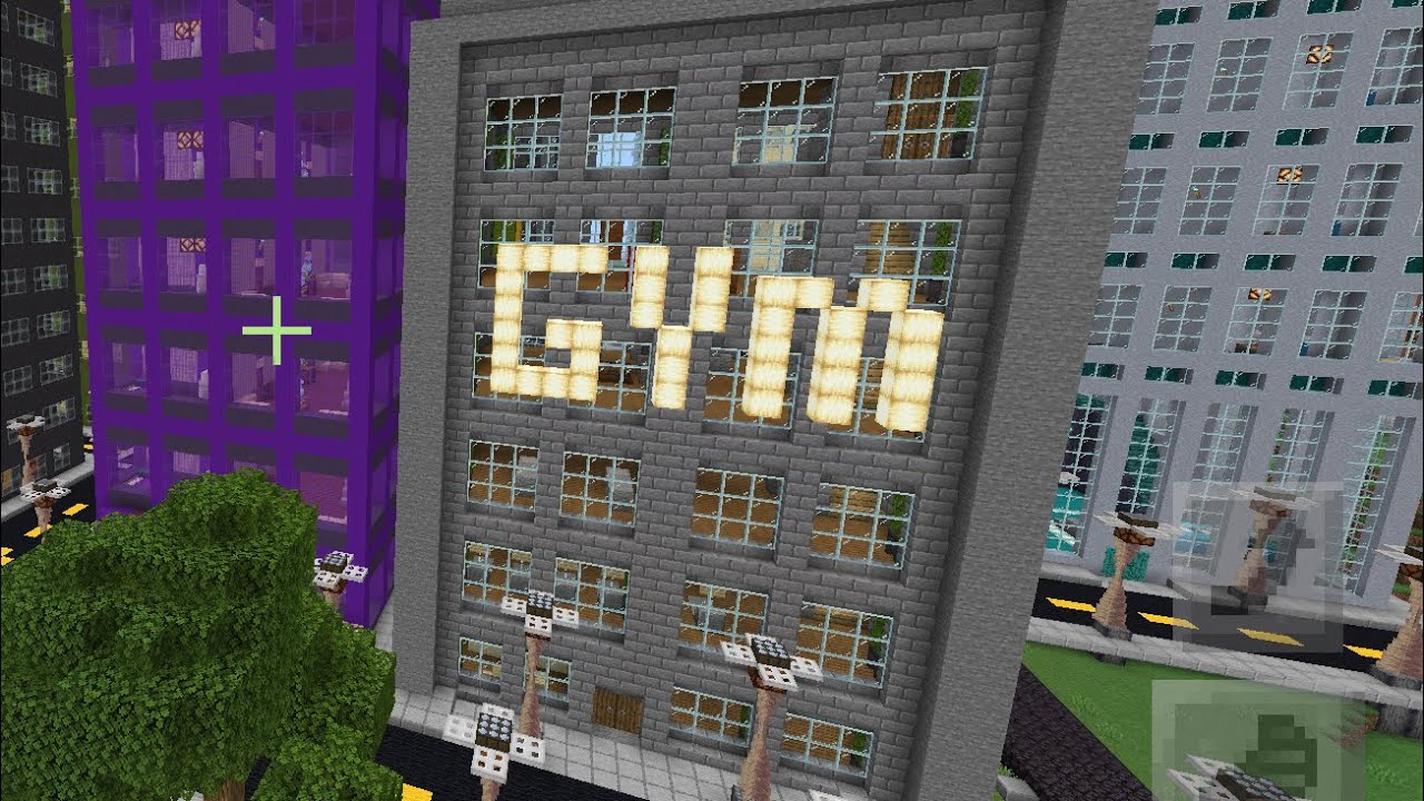 Making a gym minecraft - YouTube