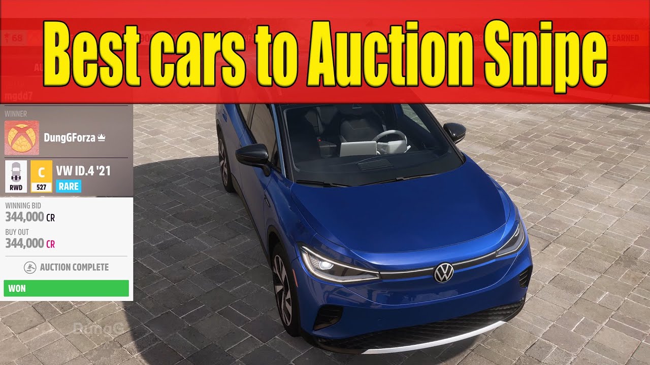 Best cars to Auction Snipe in Forza Horizon 5 Volkswagen ID4 - YouTube