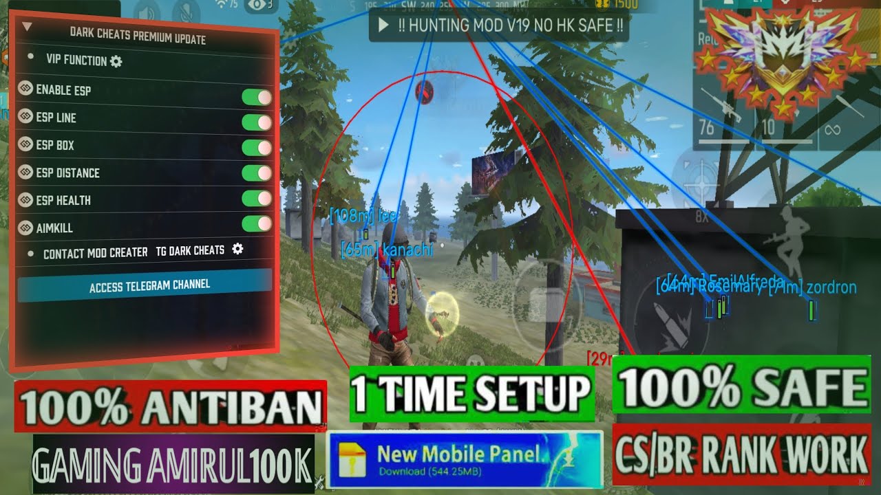 Antiban FF Panel 🔥 Free Fire injector 🔥 ob50 FF Hack 😈 FF Panel Hack ...
