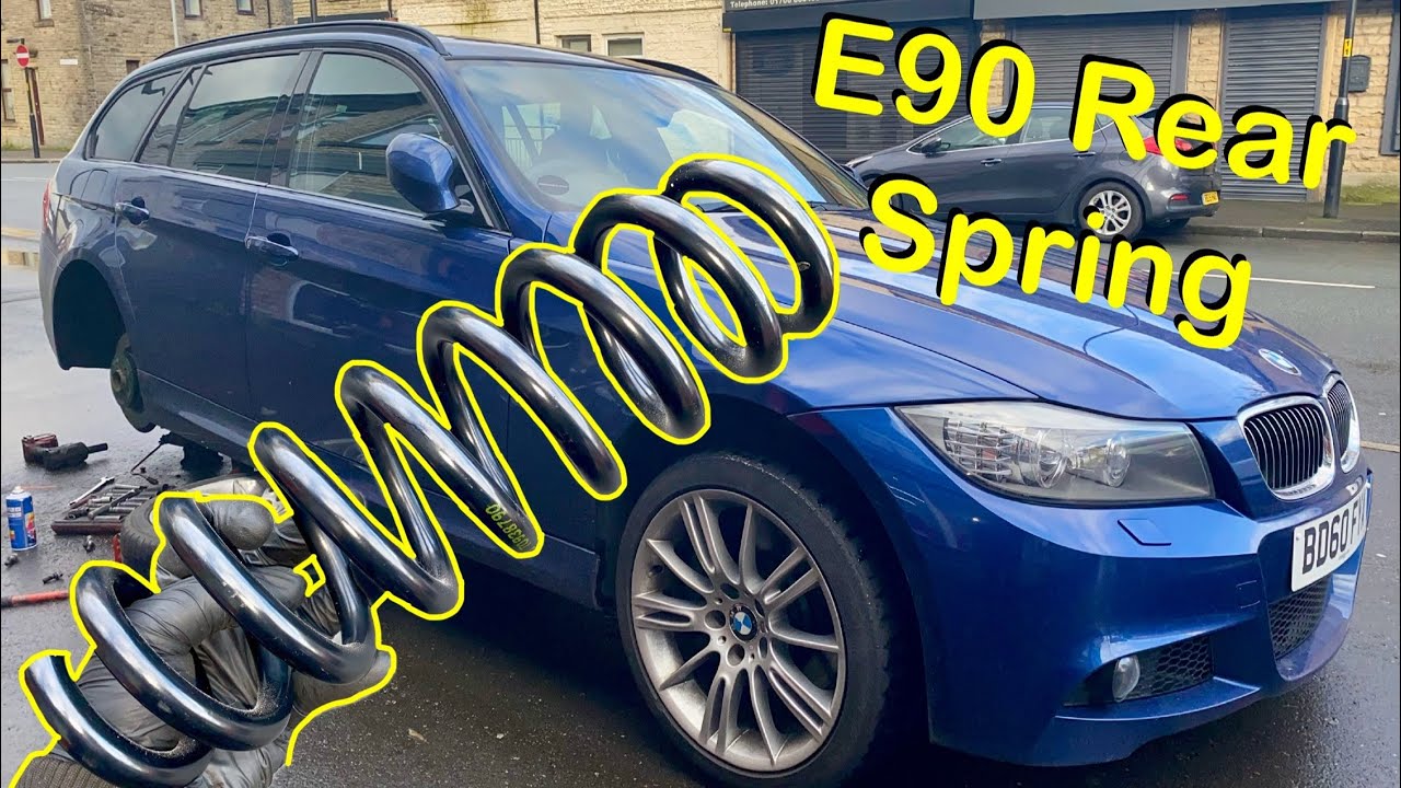 BMW E90 Rear Spring Replacement / BMW E91/E92/E93 335d MSport Rear ...