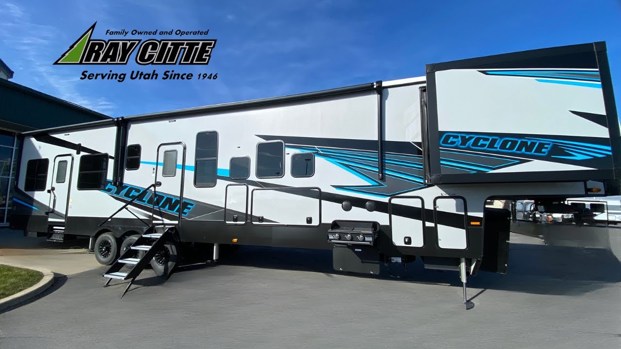 2025 Heartland Cyclone toy hauler 4215 highlights - YouTube