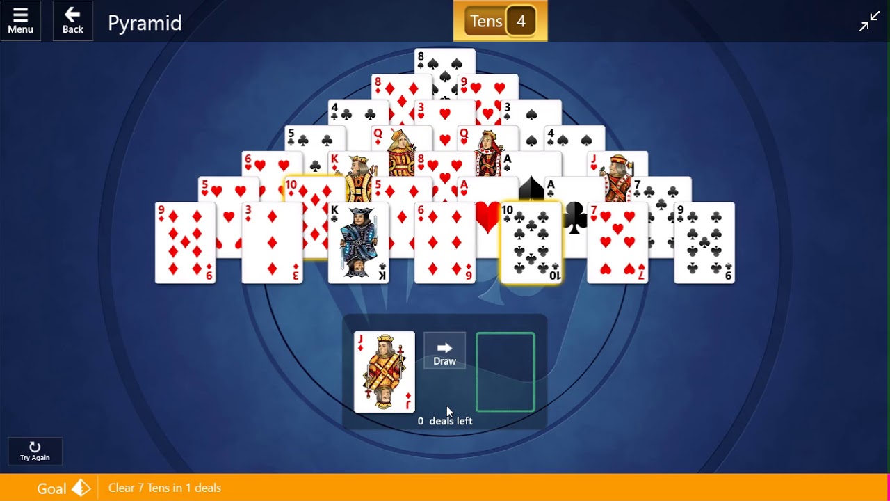 Microsoft Solitaire Collection - Pyramid | April 10th 2018: Clear 7 ...