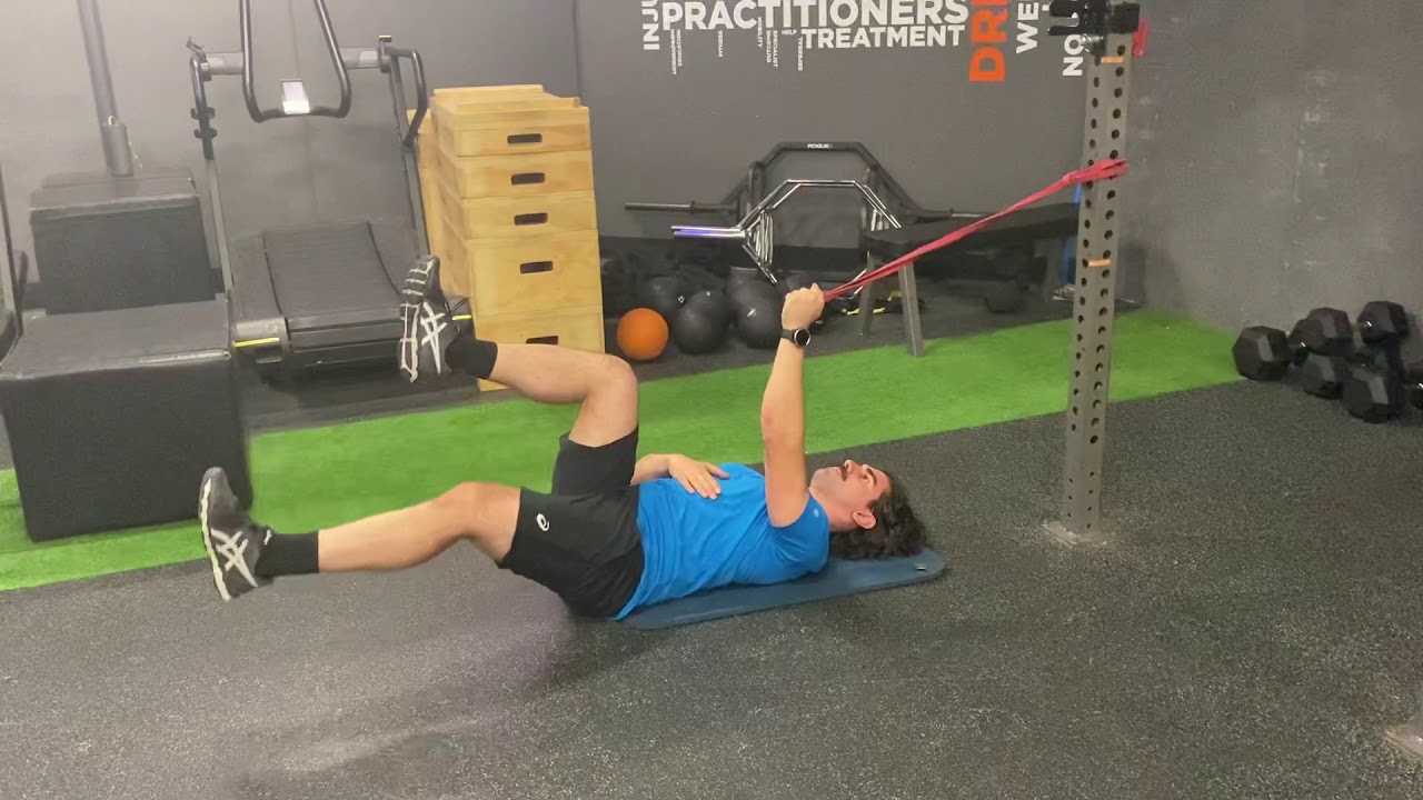 Single Arm Banded Deadbug - YouTube