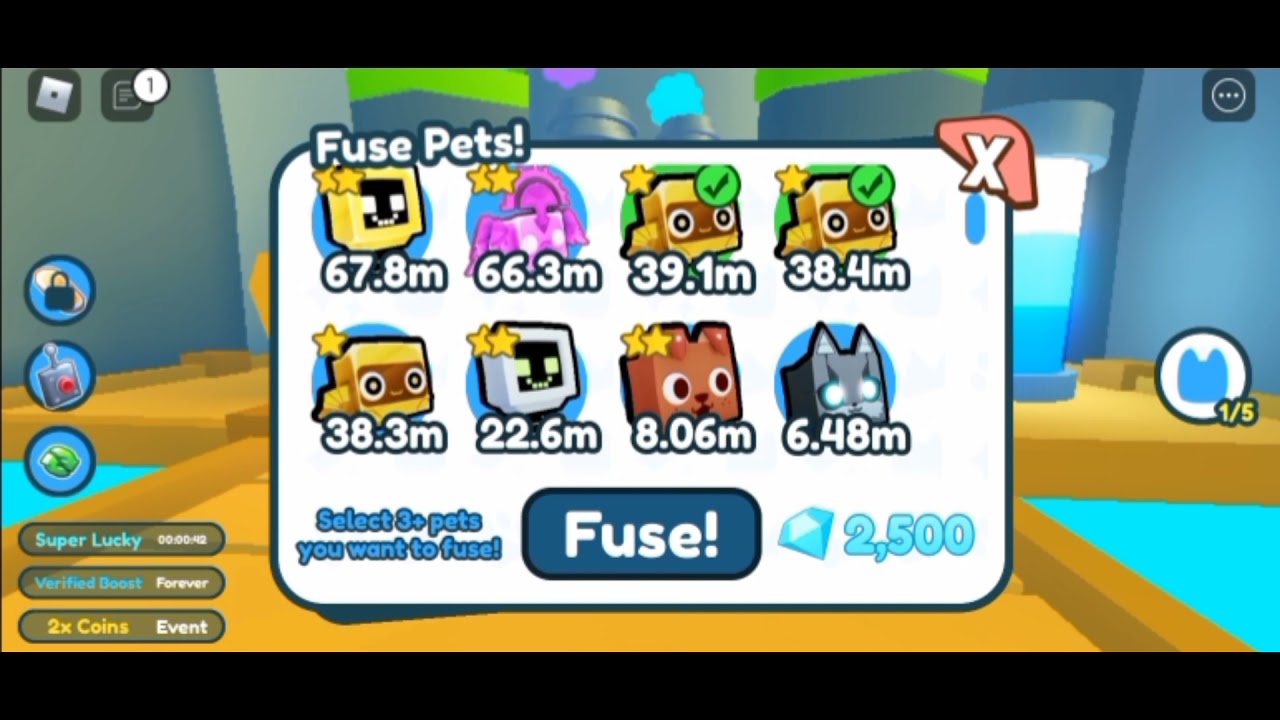 What happens if you fuse 3 golden robots? [Pet simulator x] - YouTube