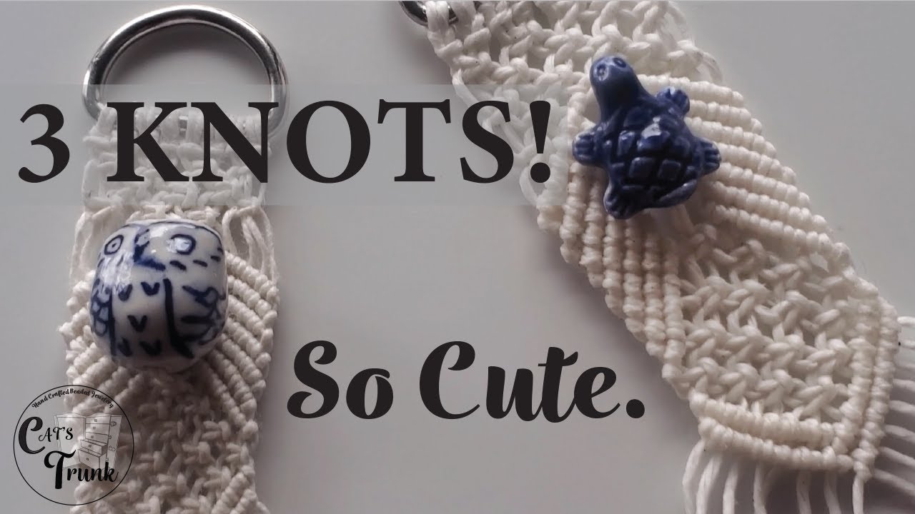 Owl and Turtle Macrame Keychain Tutorial/ Keychain Design/ Macrame ...