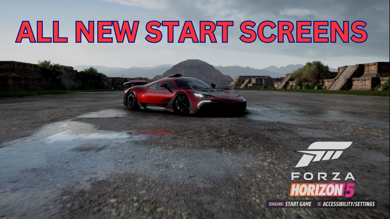 Forza Horizon 5 - ALL NEW START SCREENS - YouTube
