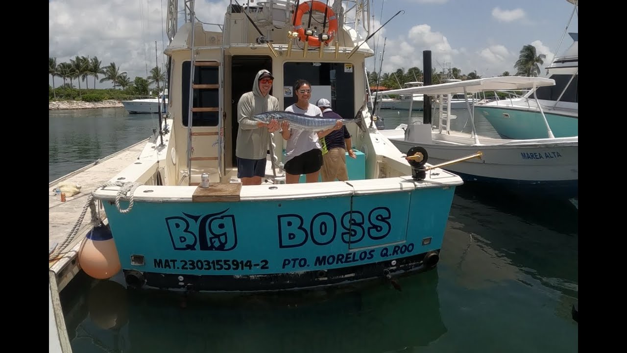 Wahoo Trophy Fish Landed by Honeymooners in Puerto Merelos (near Cancun ...