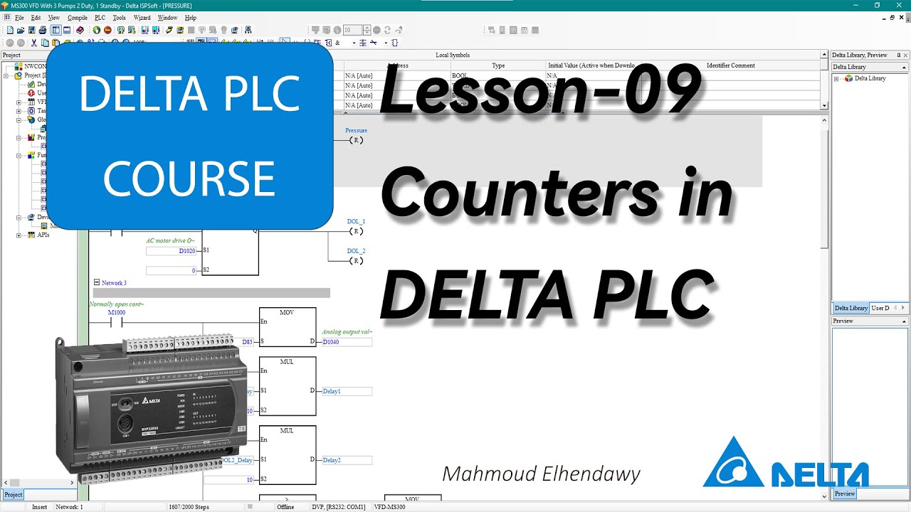 09- Using Counters in DELTA PLC Step-by-Step - YouTube