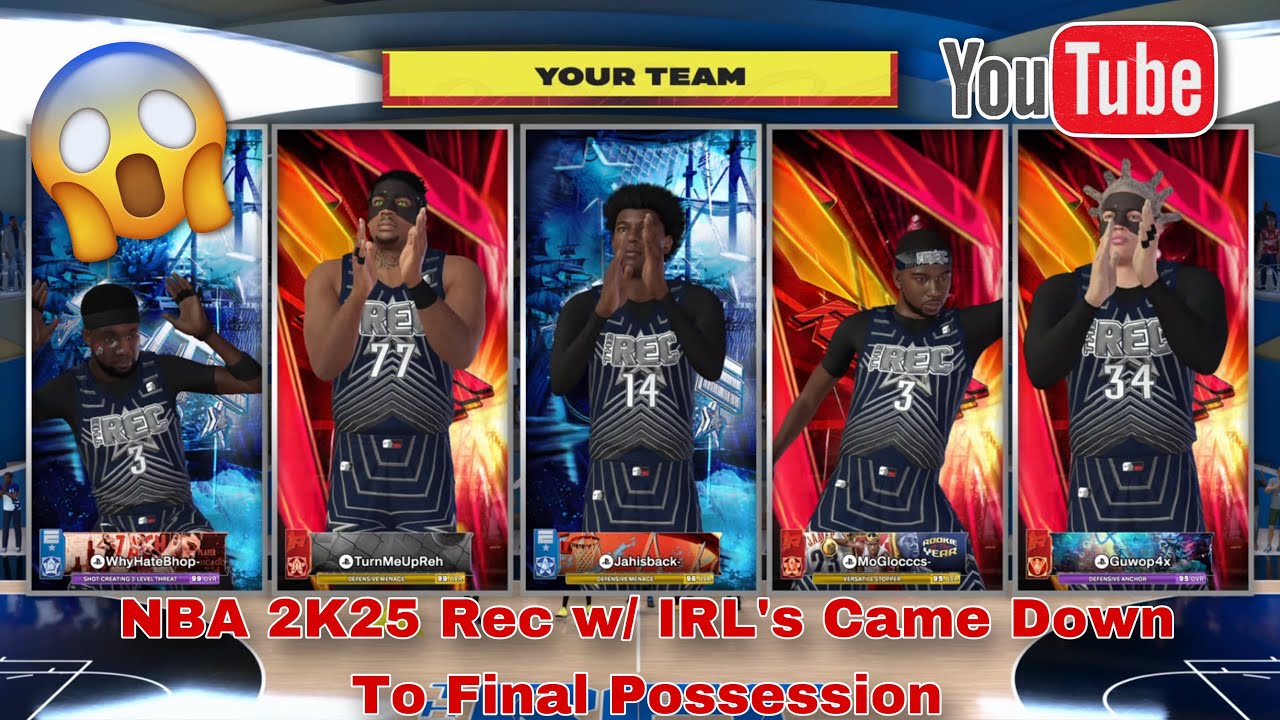 NBA 2K25 Rec Game Went Down To The Wire w/ IRLS 😱 - YouTube