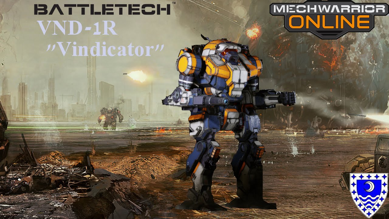 Mechwarrior Online - VND-1R - Vindicator 45 ton - YouTube