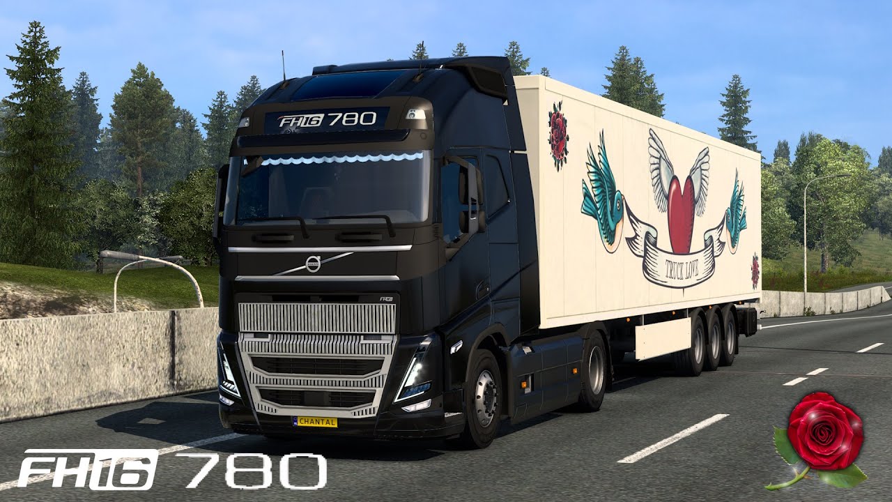 ETS2 [1.49] Volvo FH16 780 - Haulin' Hearts - Valentine Event ️ - YouTube