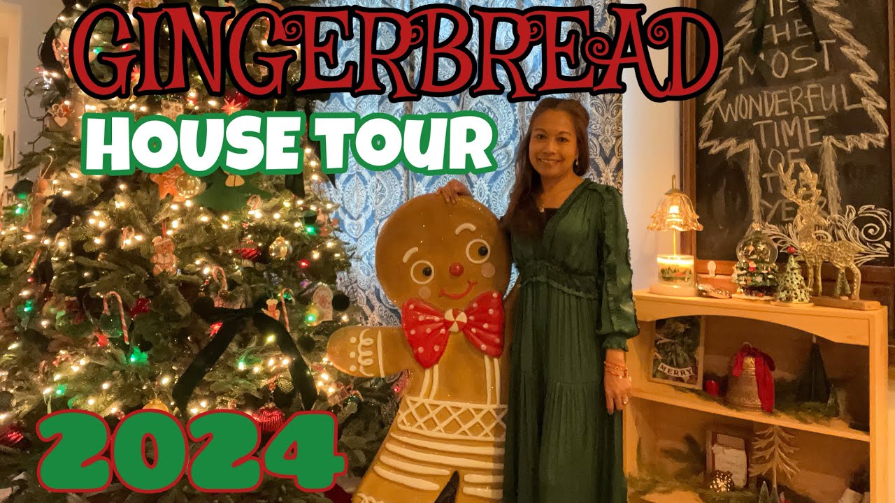 NEW GINGERBREAD HOUSE TOUR | WITH MY ADORABLE GIANT GINGERBREAD MAN ...
