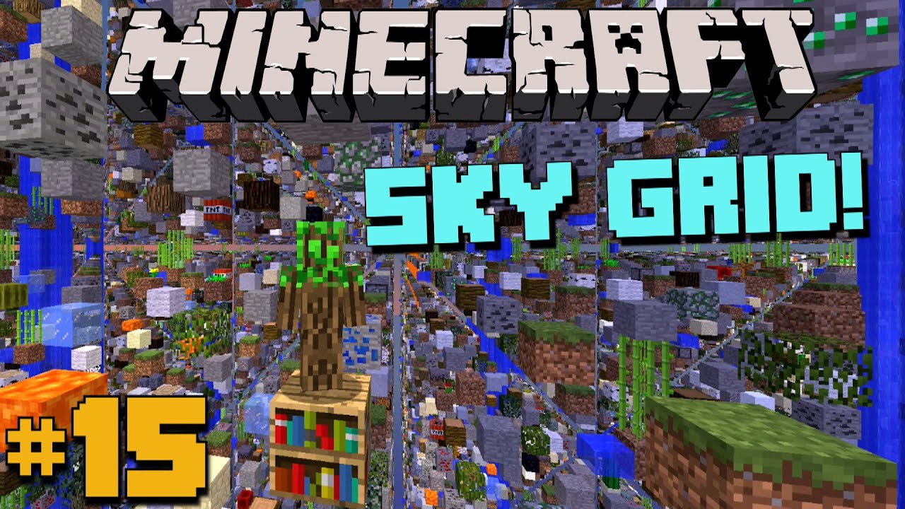 Minecraft Sky Grid #15 'HUGS FOR PRENN!' - YouTube