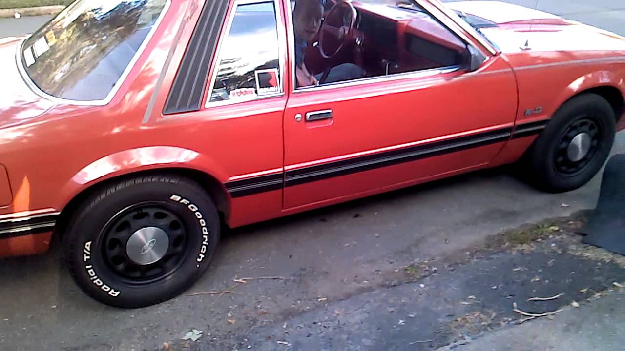 1981 Mustang 2.3 with glassback - YouTube