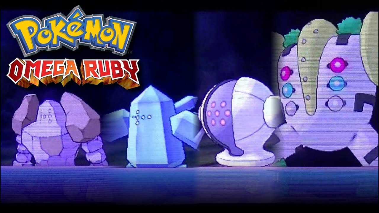 Pokémon Omega Ruby - Regirock, Regice, Registeel and Regigigas - YouTube