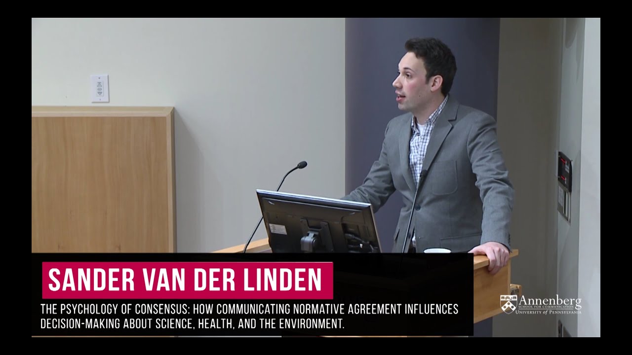 Sander van der Linden: The Psychology of Consensus - YouTube