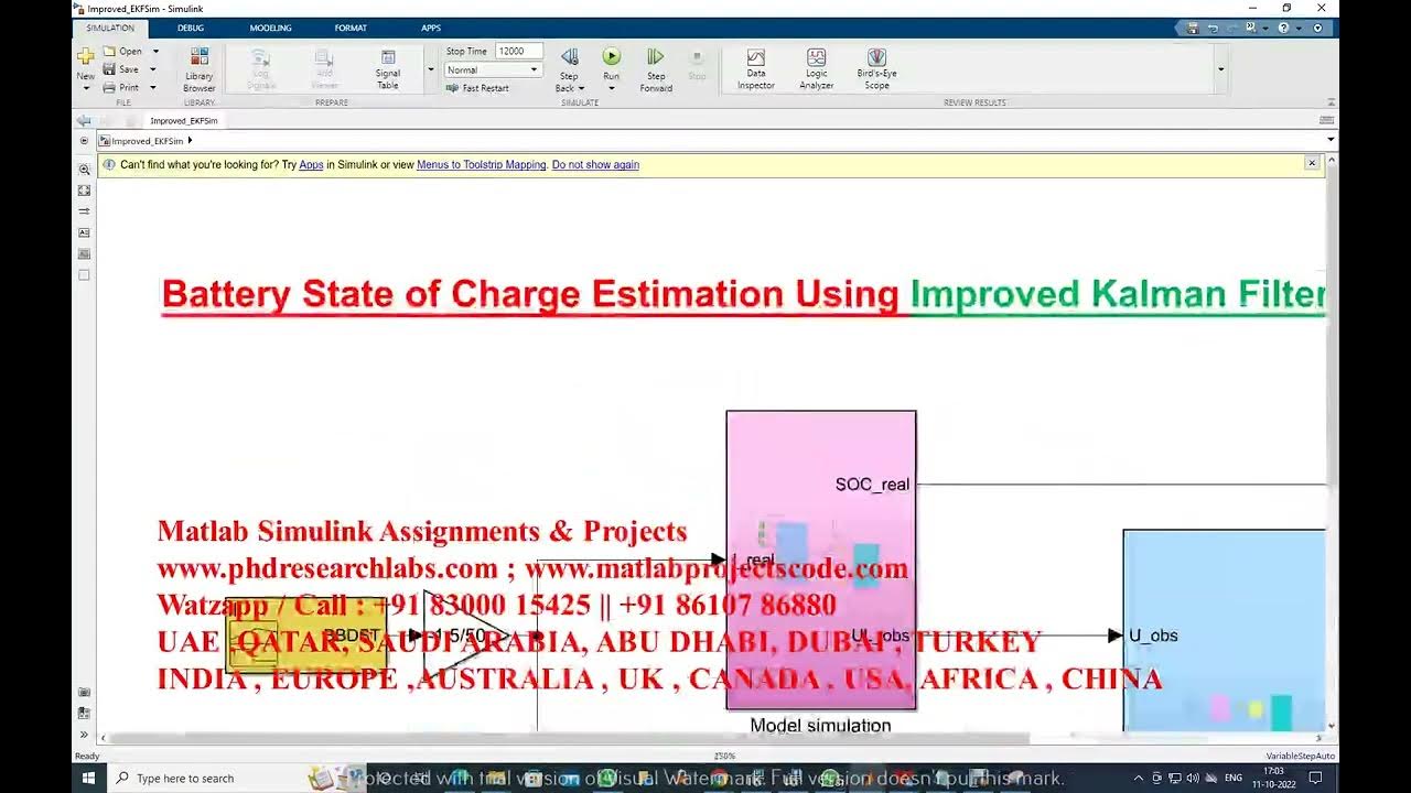 Battery State Of Charge Estimation Using Kalman Filter Ekf Battery