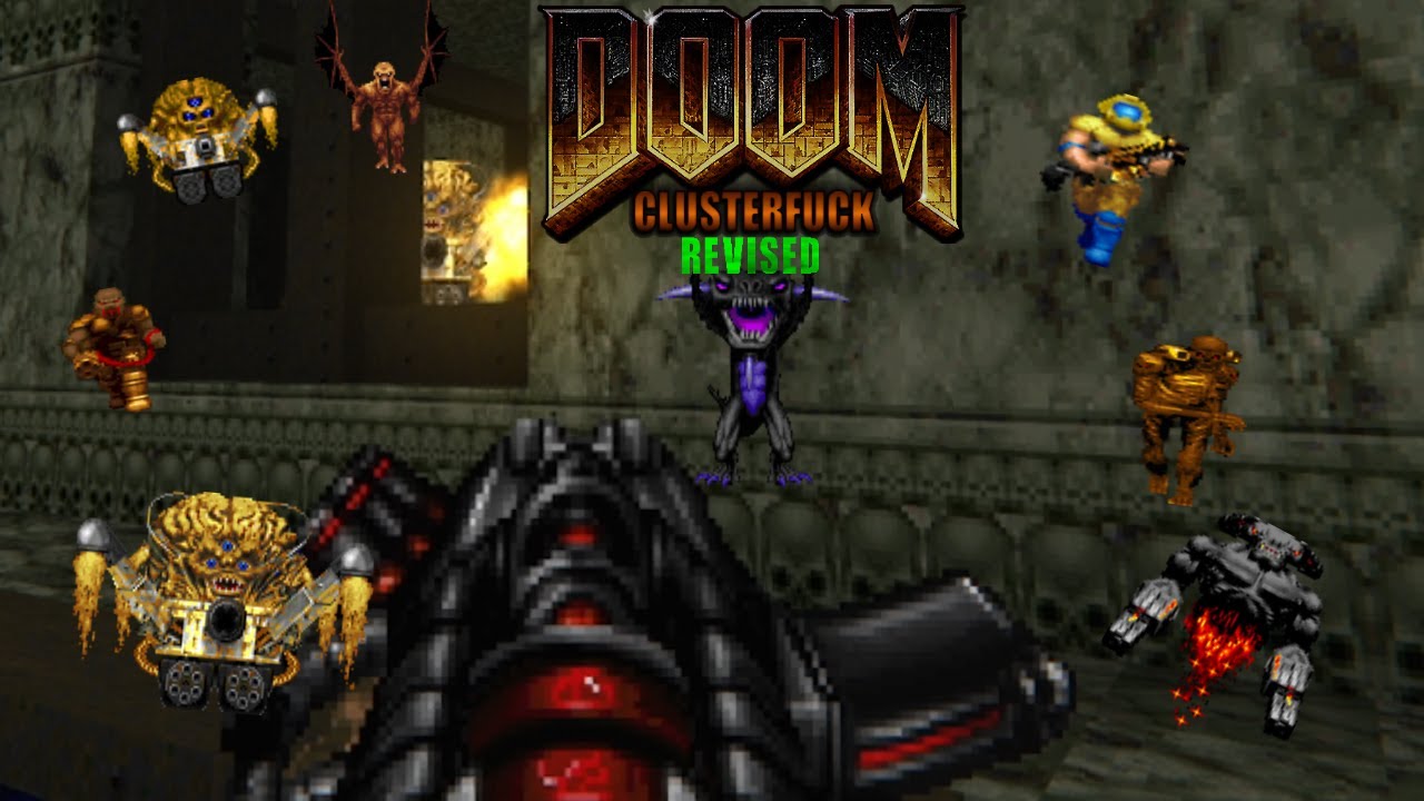 DOOM Clusterfuck/CF-Revised (GZDoom) (Alien Vendetta) MAP11 - YouTube