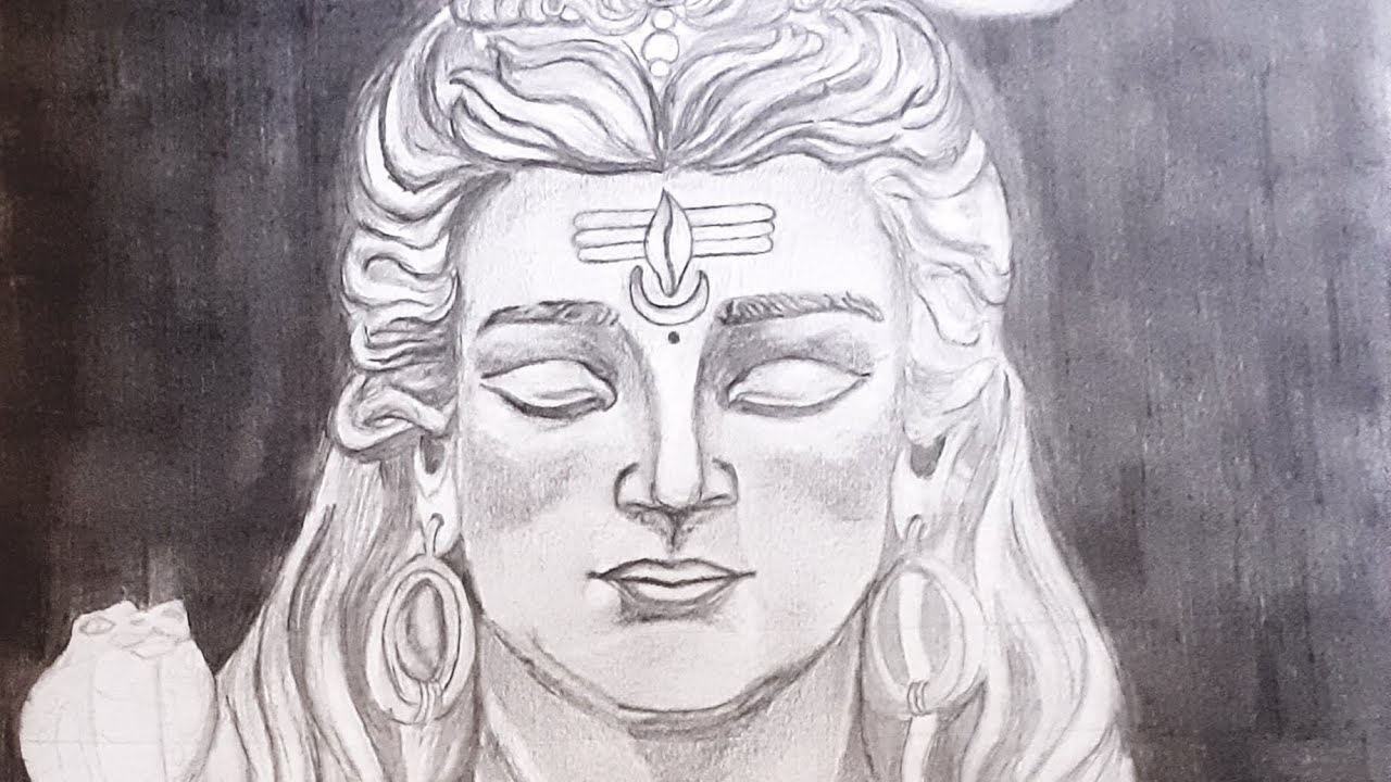 🥰full video of mahadev 🚩ki smile face drawing 🚩.. - YouTube