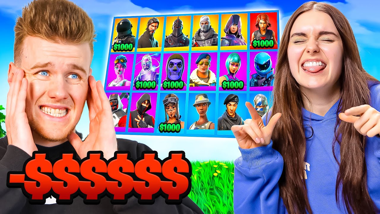 roasting Lachy for 10 MINUTES about buying EVERY SINGLE SKIN - YouTube