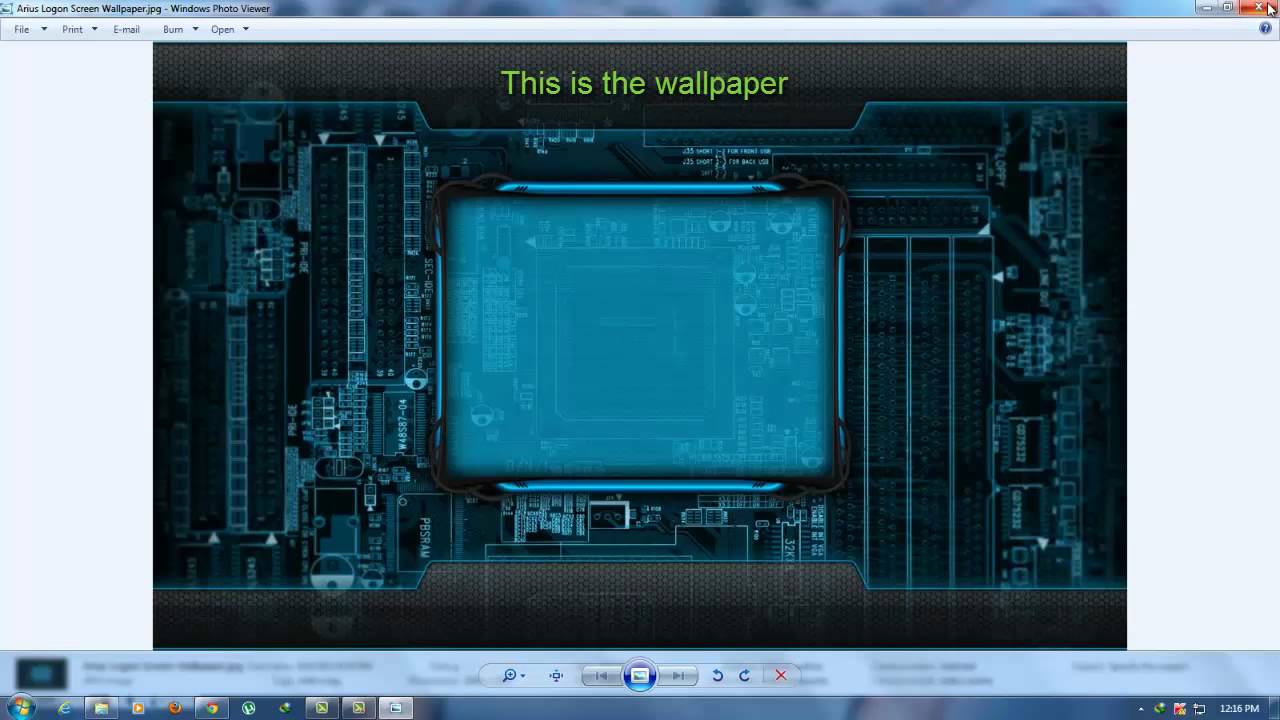 Arius Login Screen For Windows 7 - YouTube
