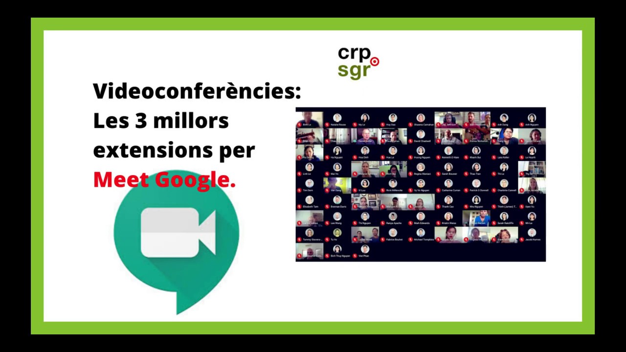 Les 3 millors extensions per Google Meet - YouTube