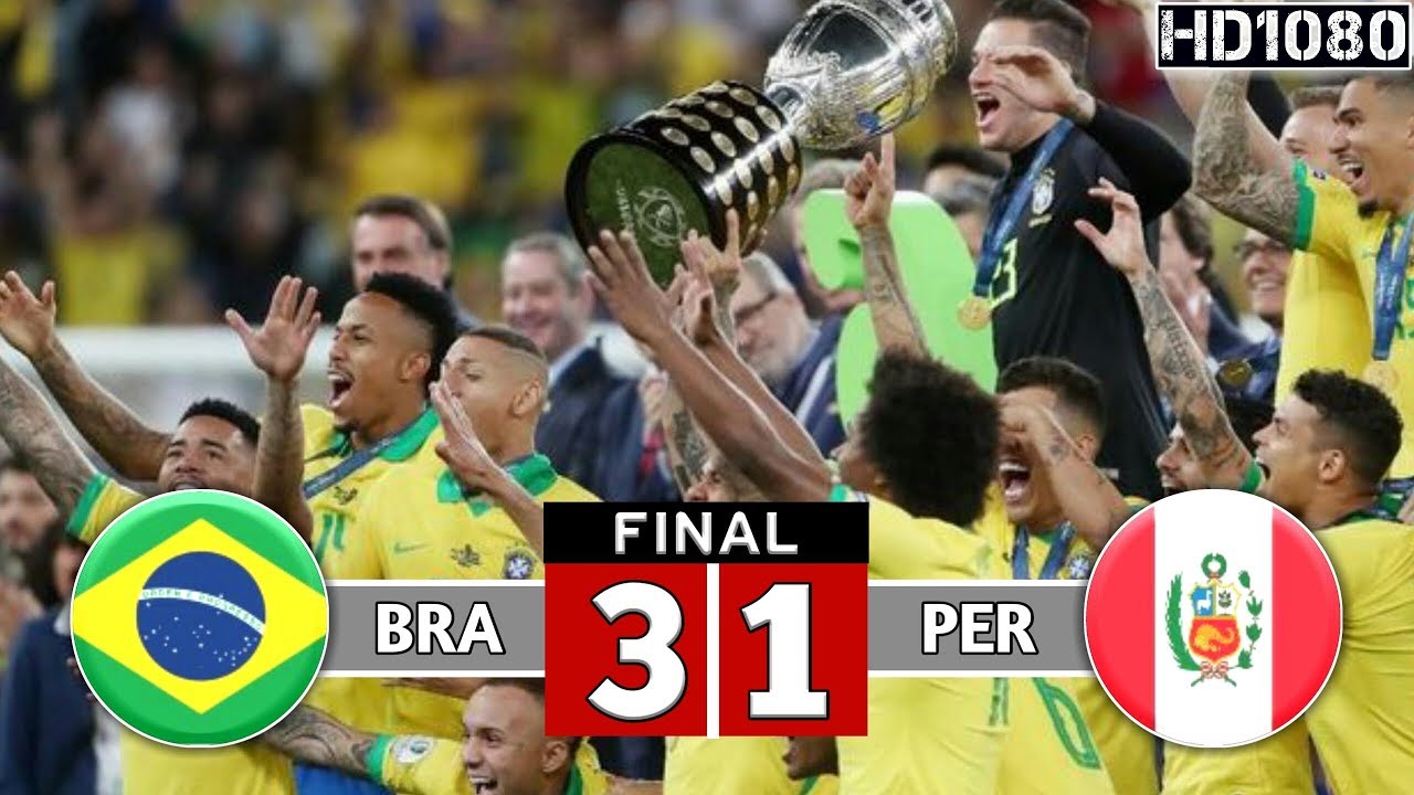 BRAZIL VS PERU 3-1 • FINAL Stage Copa America 2019 • Highlights & All ...