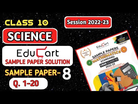 Class 10 Educart Science Sample paper 8 solution | CLASS 10 BOARD EXAM ...