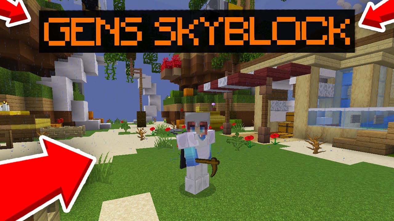 *NEW* MINECRAFT GENS SKYBLOCK SERVER! *EARLY LOOK* (BEDROCK/JAVA ...