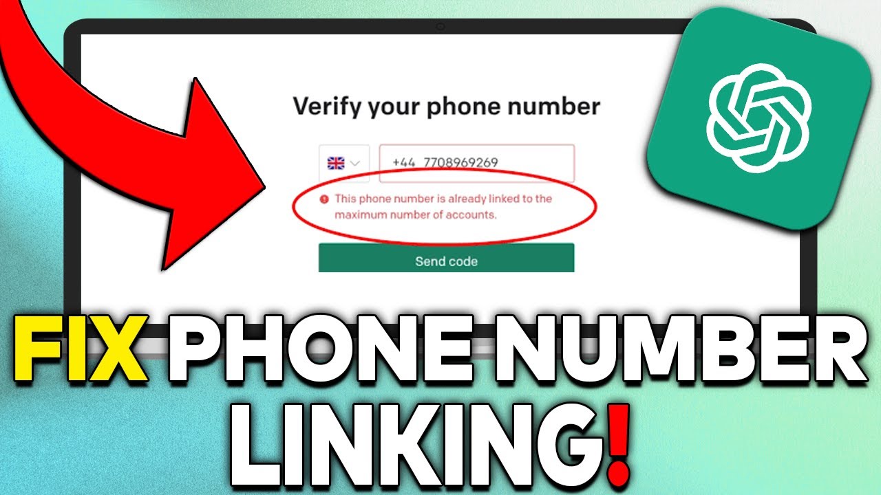 How To Fix ChatGPT This Phone Number Is Already Linked (UPDATED!) - YouTube