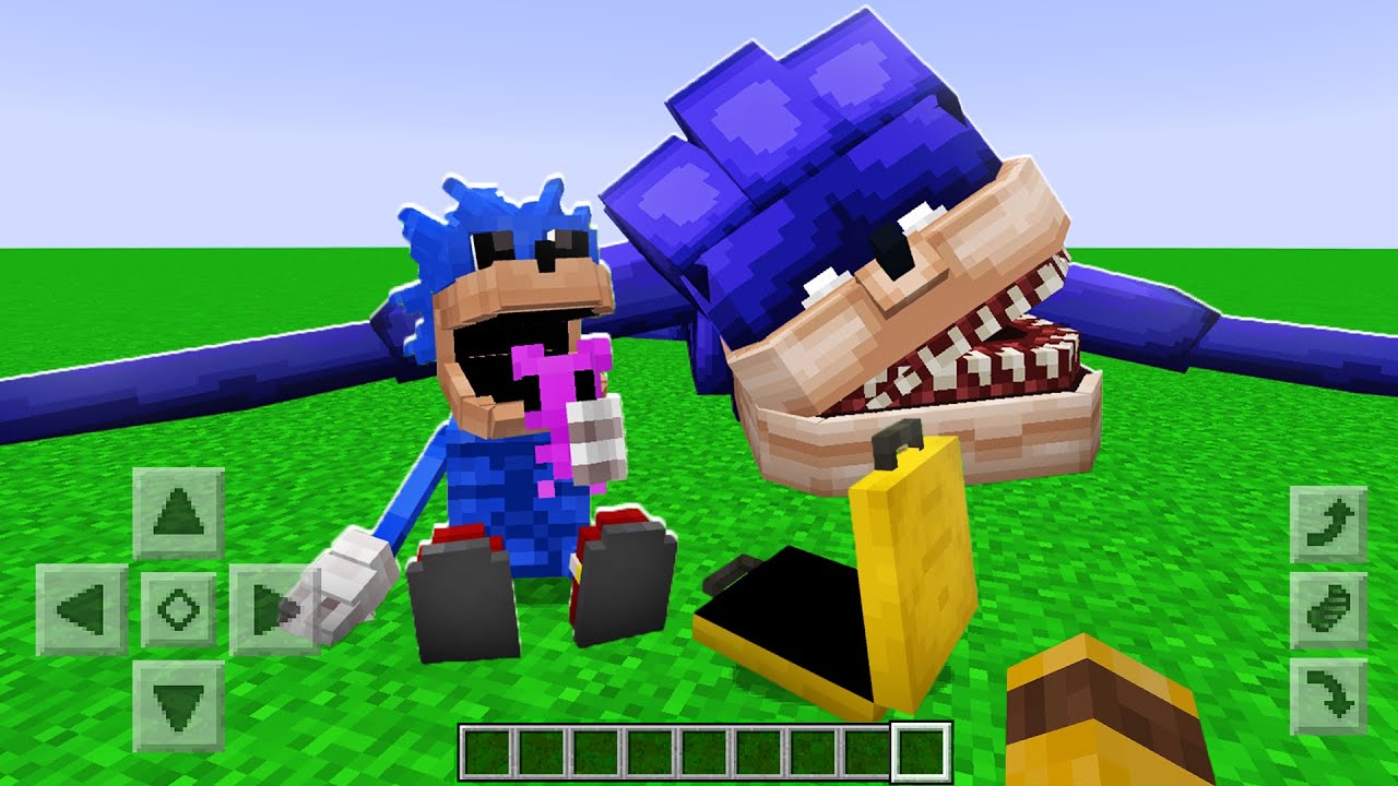 NEW Shin Sonic vs OLD Shin Sonic Mod ADDON UPDATE in MINECRAFT PE - YouTube